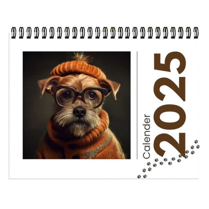 pollen Dog Wall Calendar 2025 Long-term Goals Planner 2025 Cute Dog ...