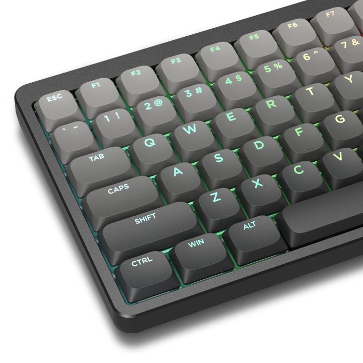 WOMIER 132 Key Polar Day Low Profile PBT Keycaps Backlit Shine Through ...