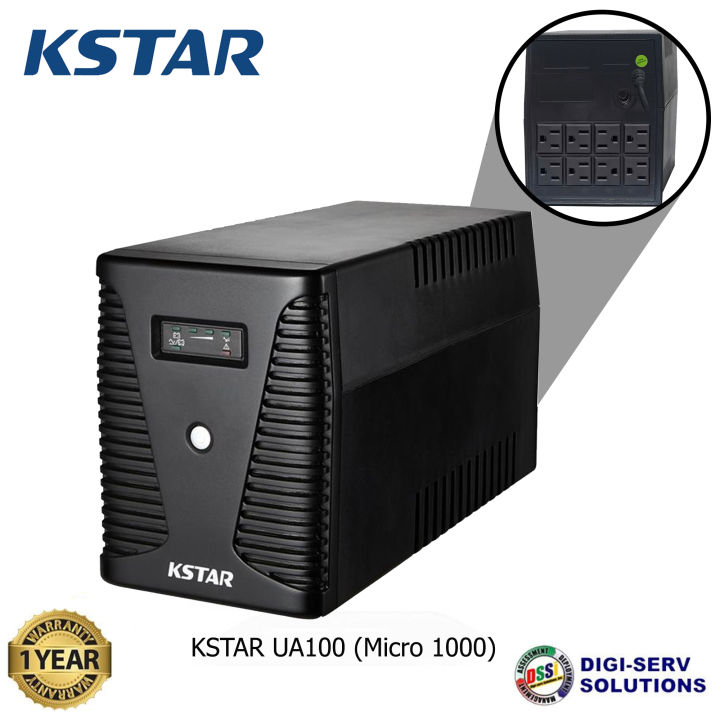 KSTAR UA100 Micro 1000 1000VA / 600W Line Interactive UPS | Lazada PH