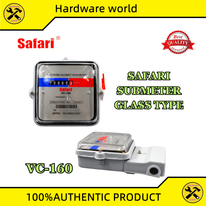 HARDWARE WORLD SUBMETER GLASS TYPE ELECTRIC METER | Lazada PH