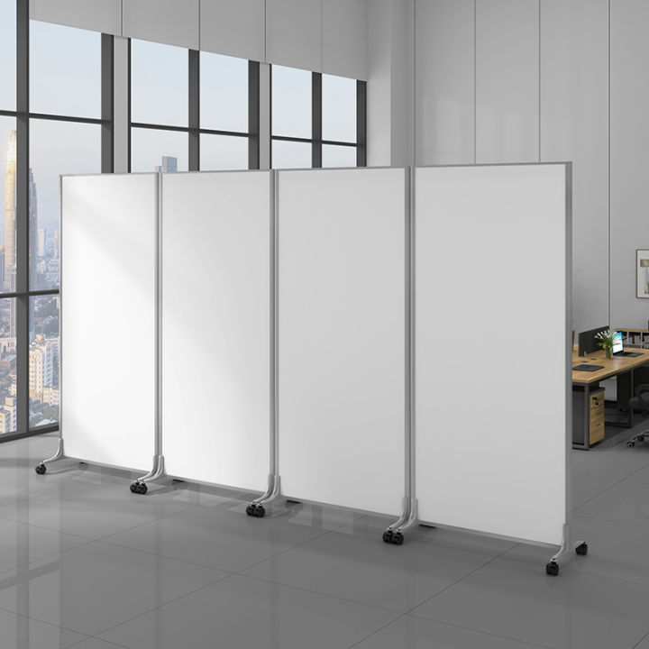 Office screen folding mobile partition modern simple movable factory ...