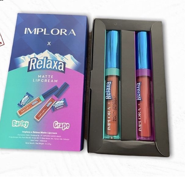 new !! implora X relaxa terbaru wow - implora lipcream X relaxa limited ...