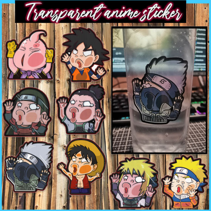Transparent Anime sticker funny design sticker for tumbler, laptop ...