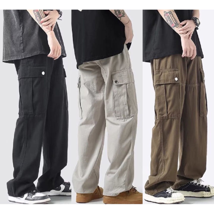 POCKET CARGO PANT กางเกงคาร์โก้ทรงหลวม | Lazada.co.th