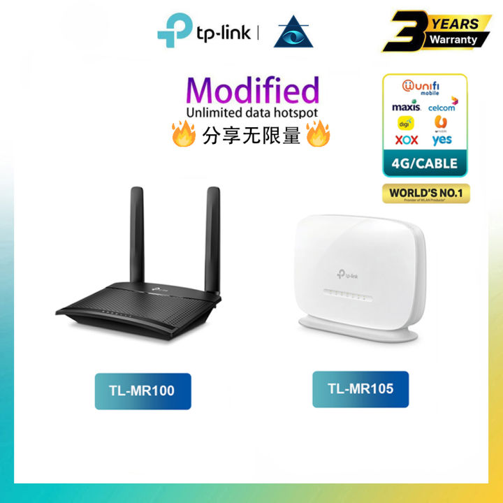 TP-Link TL-MR100 TL-MR105 Sim Card Router 300Mbps Wireless N 4G LTE ...