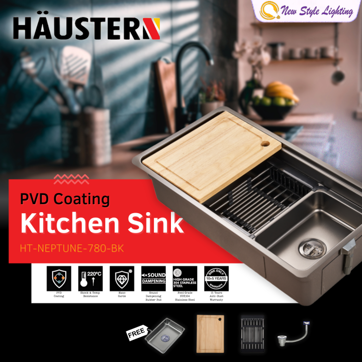 HAUSTERN NEPTUNE Series PVD Coating NANO GARDE Metal Food Grade SUS304 ...