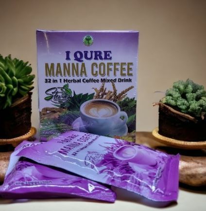 I QURE Manna Coffee | 32 in 1 Herbal Coffee Mix Drink | Lazada PH