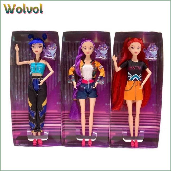 WOLVOL 30cm Height KPOP Demon Hunter Action Figure Rumi Zoey Jinu Mira ...
