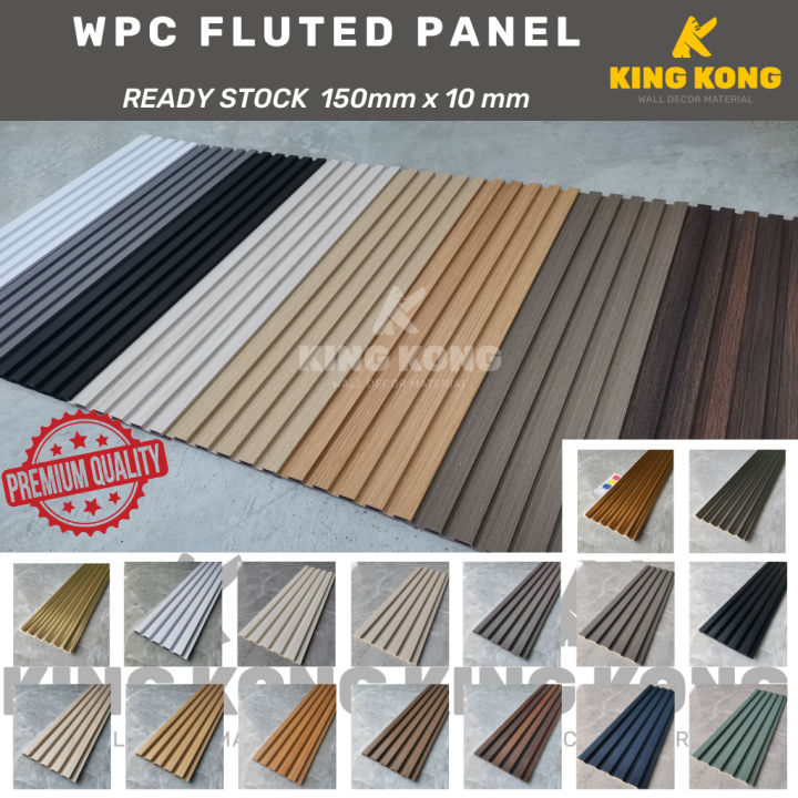 ☉Fluted Wall Panel DIY WPC Wood Strips Design Fluted Wall Panel Dinding ...