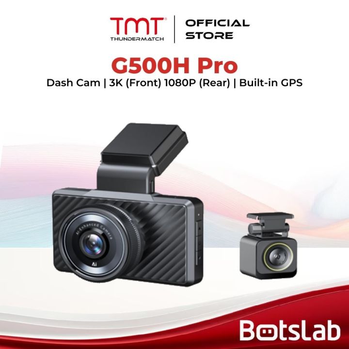 Botslab G500H Pro Dash Cam 3K Front 1080 Rear ADAS Built-in GPS | Lazada