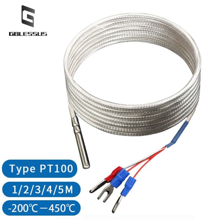PT100 Temperature Sensor Thermal Resistance Probe 1/2/3/4/5M Measuring ... PT100 Temperature Sensor Thermal Resistance Probe 1/2/3/4/5M Measuring ...