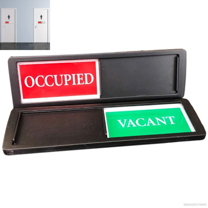 Vacant Occupied Privacy Sign Slider Door Indicator Tells Whether Room ...