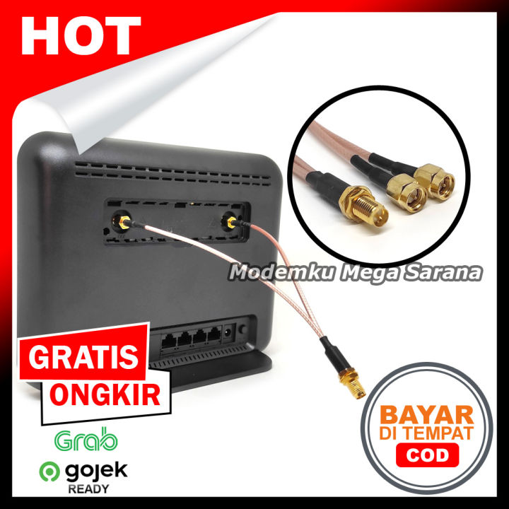 Pigtail Modem Router Orbit Pro HKM281 - SMA Male Dual Port To RP-SMA ...