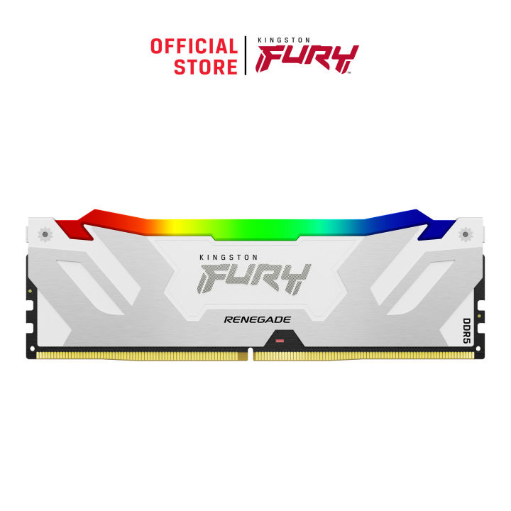 Kingston FURY Renegade 6000MT/s 32GB (2x16GB) Silver/White RGB XMP DDR5 ...