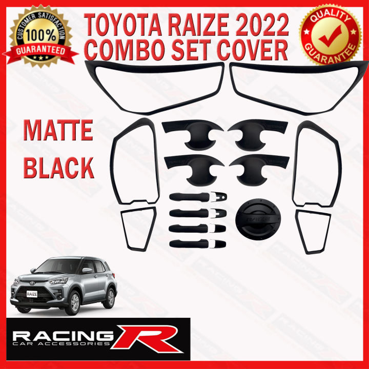 Toyota Raize 2022 to 2024 Combo set Garnish Cover Matte Black ( Car ...