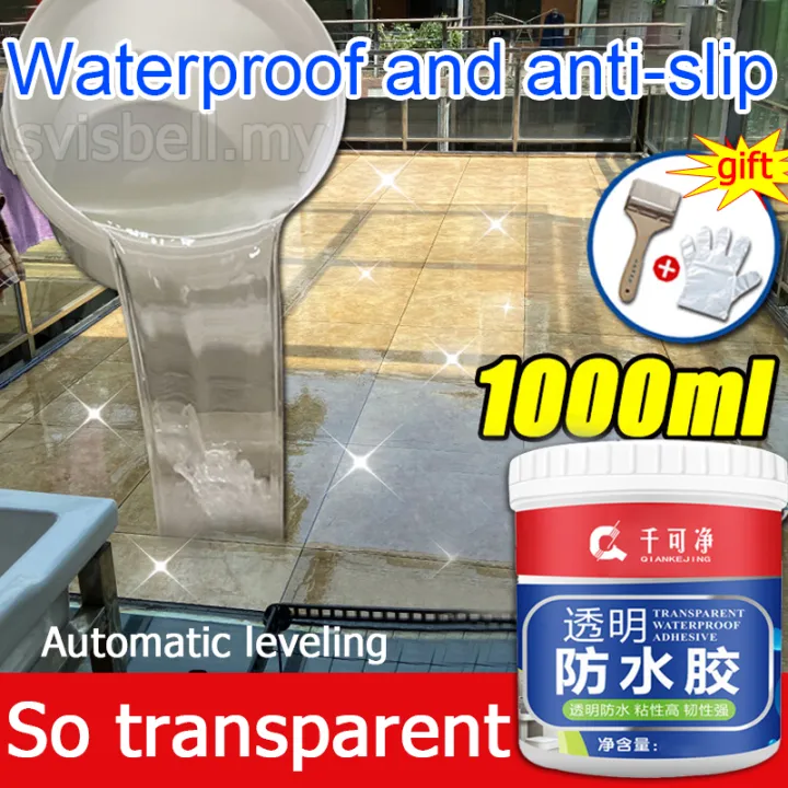 【100 years of water-proof 】1KG waterproof sealant transparent ...