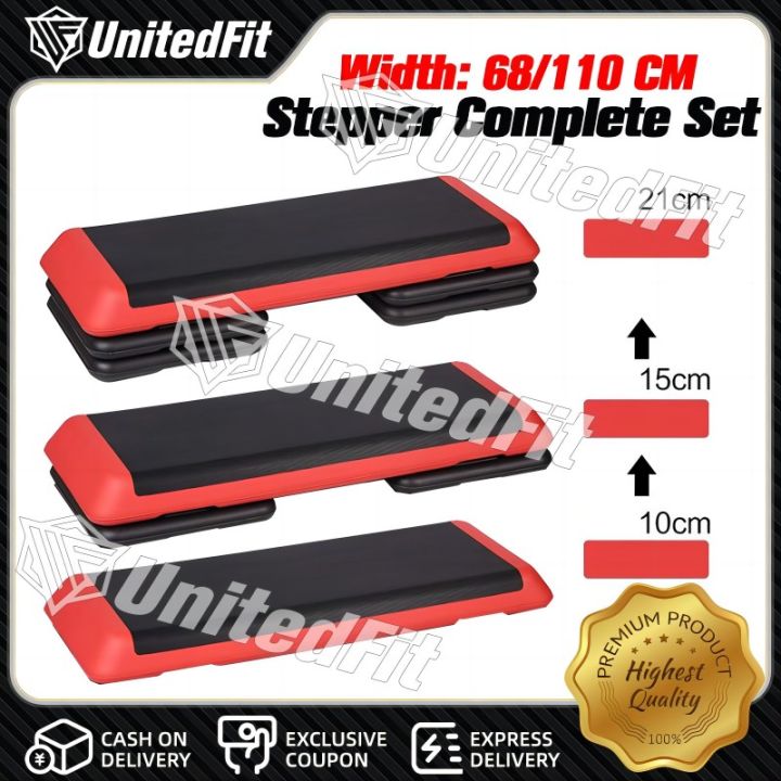 UnitedFit Aerobic Step Board Fitness Exercise Step Height Adjustable ...
