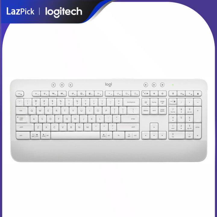 Logitech Signature K650 Spill-Resistant Wireless Keyboard - White ...