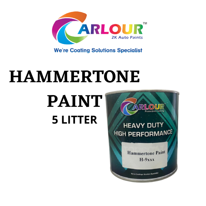 HAMMERTONE Paint Metallic Gloss Finish 5 Liter Decorative Heavy Duty ...