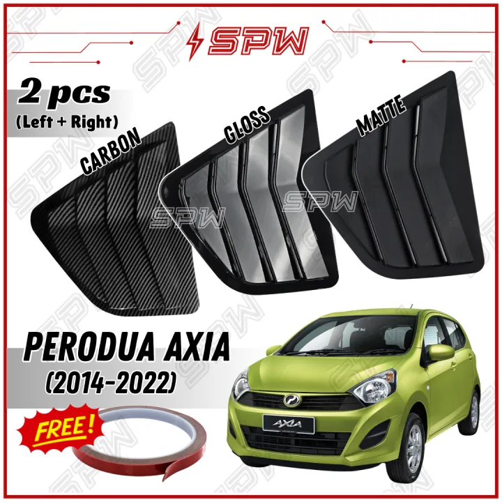 Perodua Axia (2014-2022) Window Cover Mustang Rear Side Window Cover ...