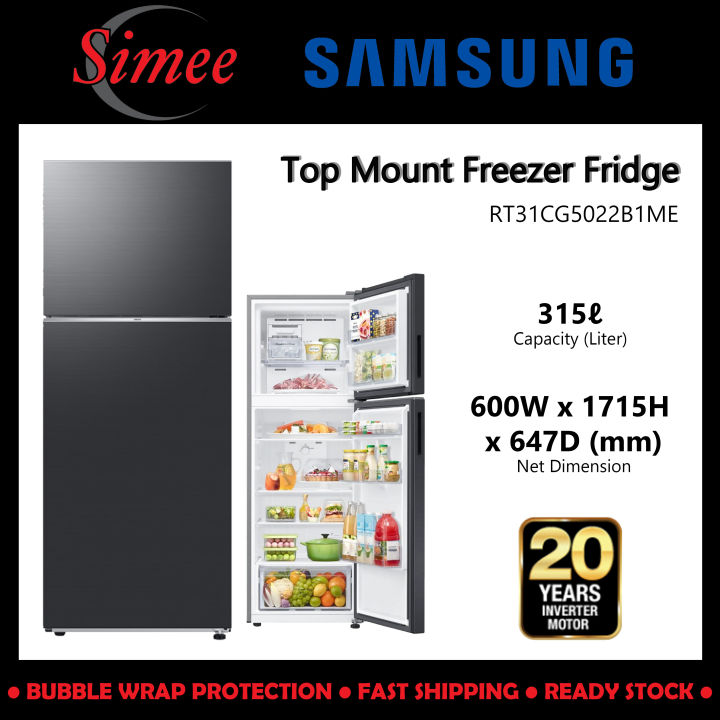[2023 NEW] Samsung 315L Digital Inverter Refrigerator RT31CG Top Mount ...