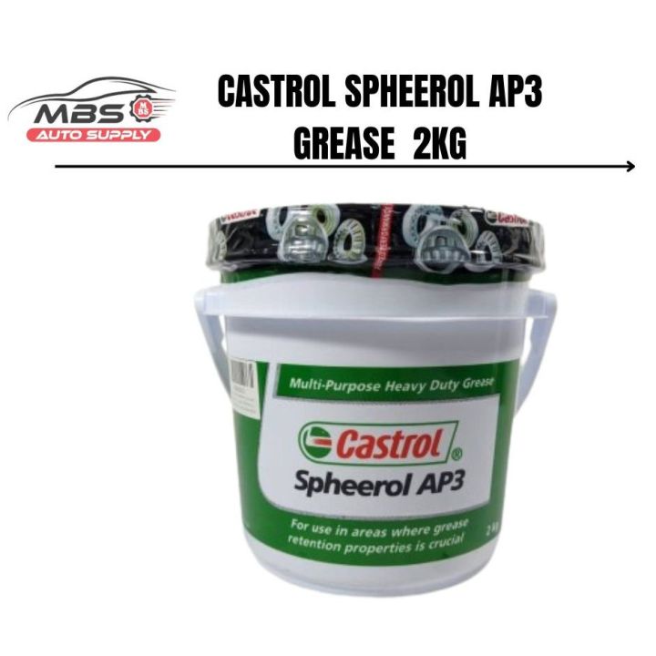 Castrol Spheerol AP3 Grease 2KG Multi-Purpose Heavy Duty | Lazada