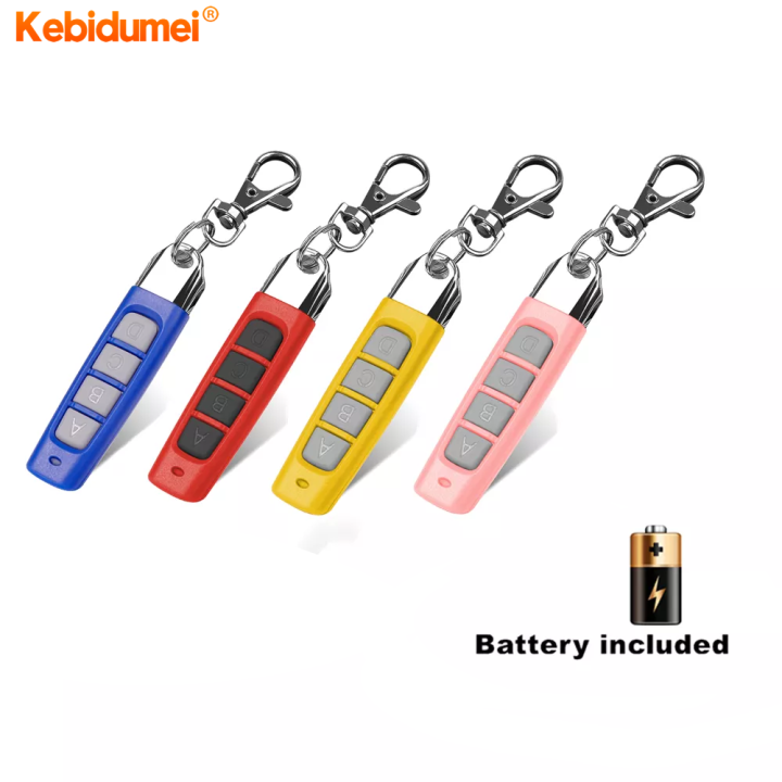 Kebidumei 433MHz Copy Remote Control 4CH Garage Gate Door Opener Remote ... Kebidumei 433MHz Copy Remote Control 4CH Garage Gate Door Opener Remote ...