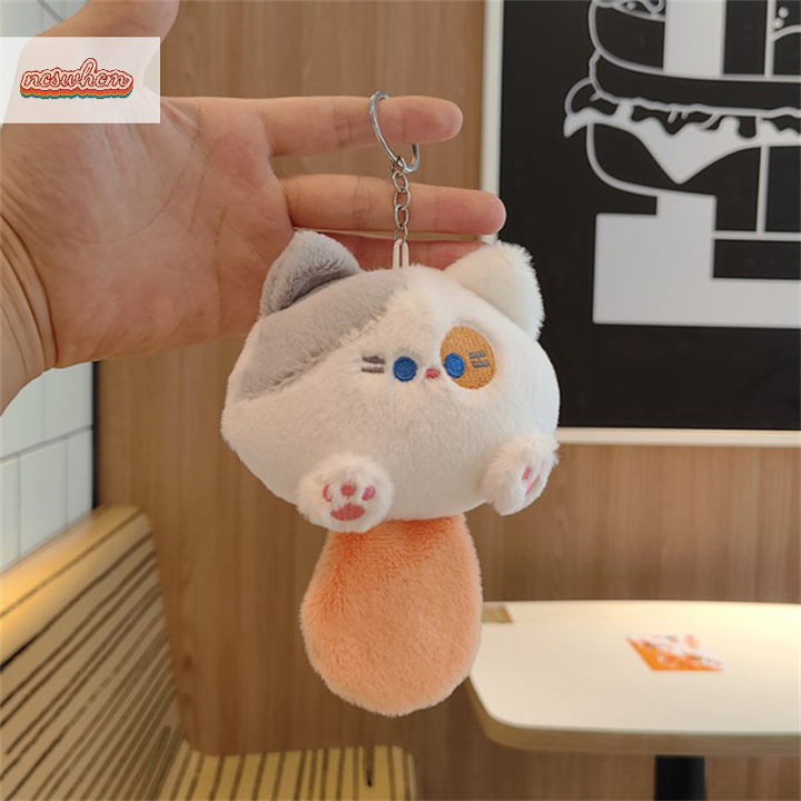 NCSW พวงกุญแจรูปแมวน้อยน่ารักแบบ DIY พวงกุญแจรูปสัตว์ยัดนุ่นสำหรับเด็ก ...