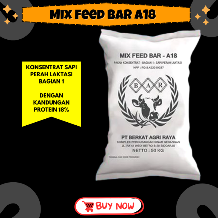 Pakan Ternak Sapi Mix Feed A18 & Mix Feed A20 / Konsentrat Sapi Perah ...