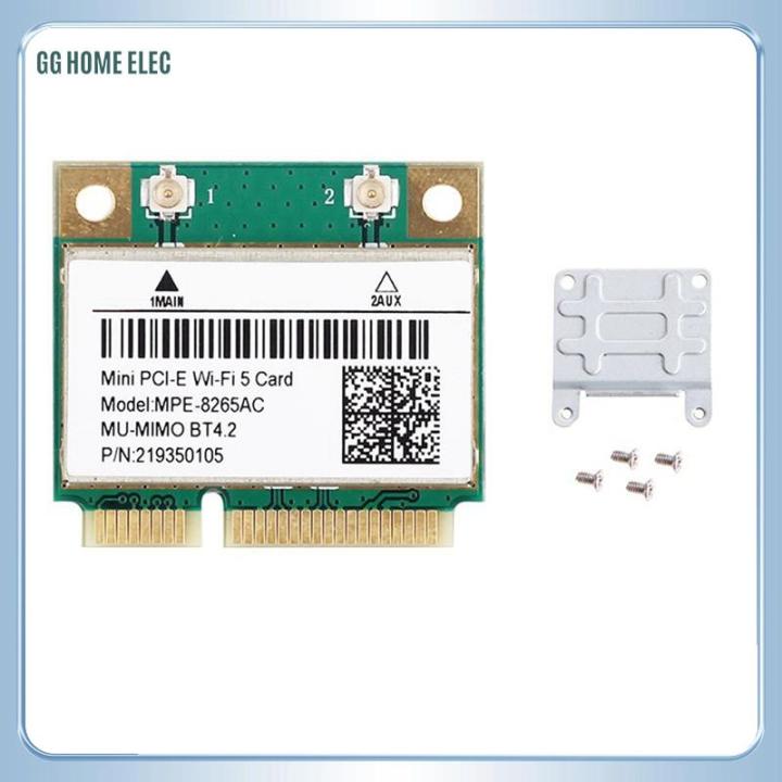 HOME ELEC--8265AC Wireless Half Mini PCI-E Wifi Card Mini PCIe Wifi ...