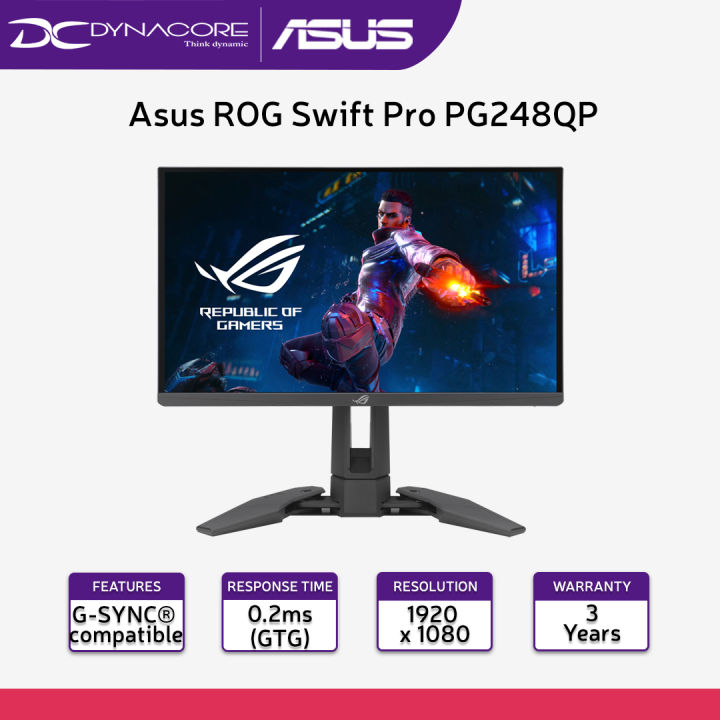 ASUS ROG Swift Pro PG248QP NVIDIA® G-SYNC® esports gaming monitor- 24.1 ...