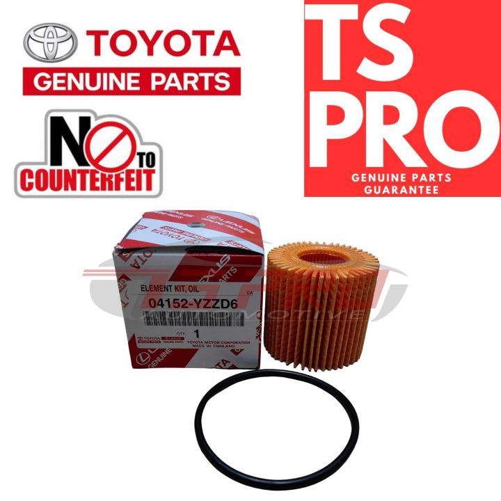 Toyota Genuine 04152-YZZA6(YZZD6) Oil Filter (O-N1646F) - Wish ZGE20 ...