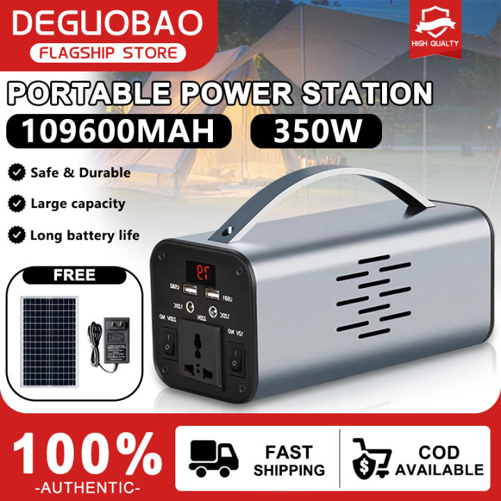 350W Portable Power Station 109600mAh Large Capacity Outdoor Solar ...