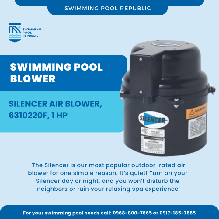 SWIMMING POOL BLOWER, SILENCER AIR BLOWER, 6310220F, 1 HP | Lazada PH