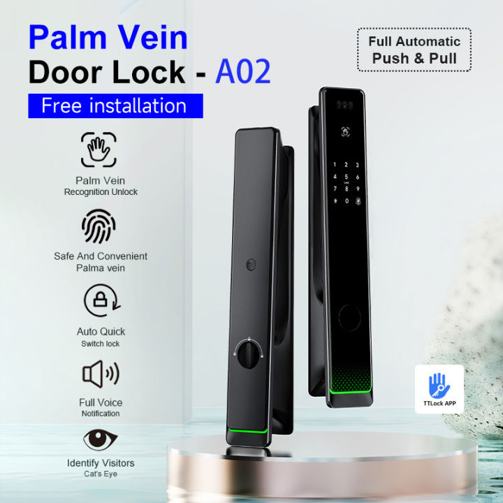 Smart WiFi Door Lock, Fingerprint and Bluetooth Electronic Keypad Door ...