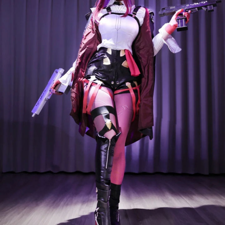 Honkai Star Rail Cosplay Costume Honkai Kafka Wig Hair Harness Cosplay ...