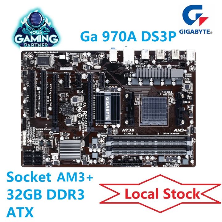 ( Refurbished ) GIGABYTE 970A DS3P 970A DS3P Motherboard Socket AM3 ...