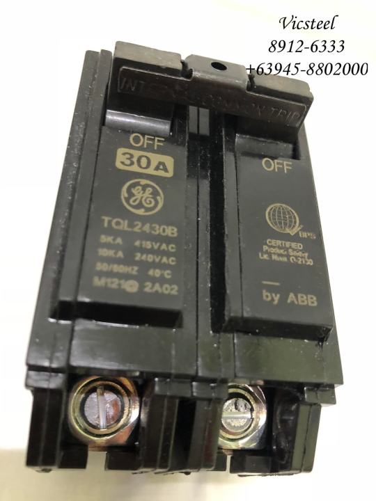 GE Circuit Breaker Plug in TQL 2 pole 15 amp 20 amp 30 amp 40 amp 50 amp 60 amp 70 amp 100 amp ...