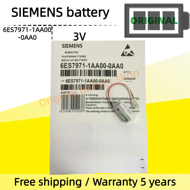 German original Siemens S7-300 PLC lithium battery 6ES7971-1AA00-0AA0 ...