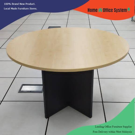 3 Feet Round Shape Meeting Discussion Table (90 cm x 90cm x 75cm ...