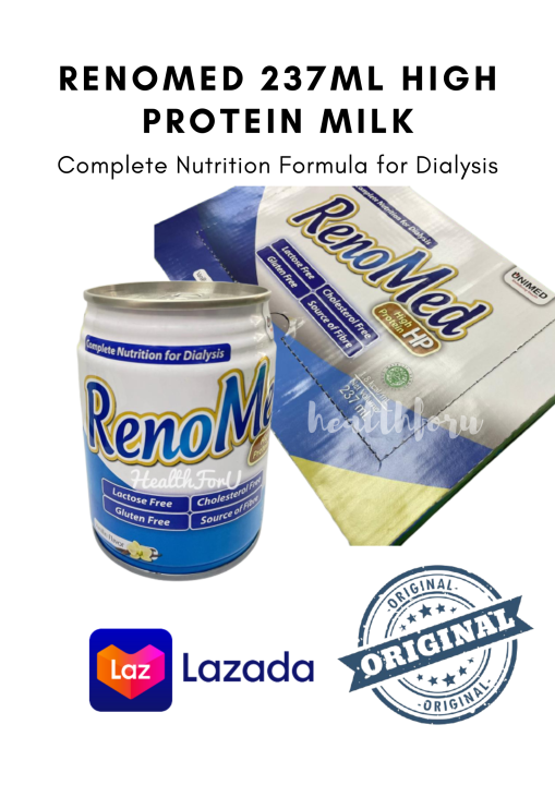 RenoMed High Protein Milk 237ML x 24 TIN // Renal Care // Milk ...