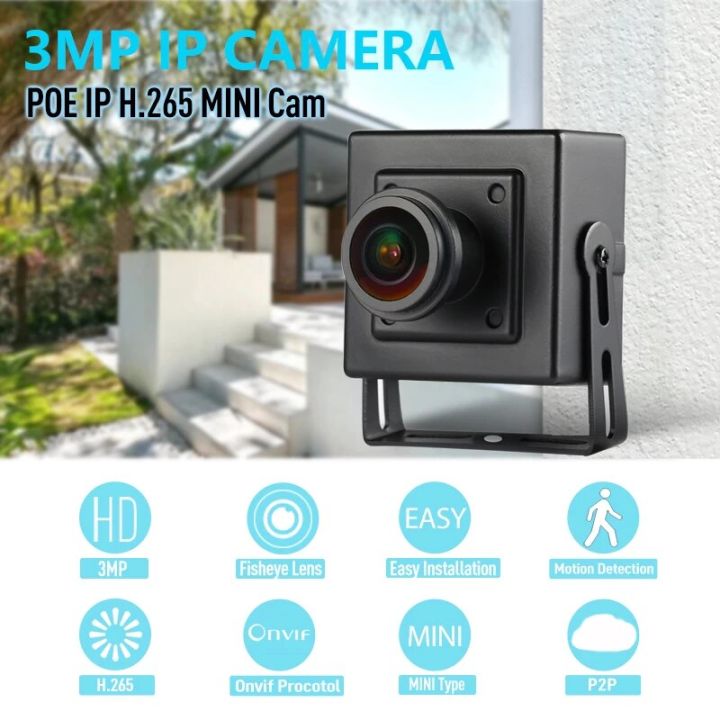 【Worth-Buy】 Poe Fisheye H.265 Hd 3mp Ip Camera 1296p / 1080p Indoor ...