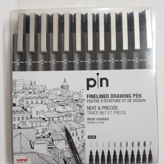 Unipin Fineliner drawing pen set of 12 | Lazada PH