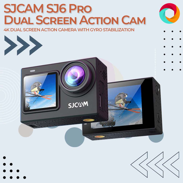 SJCAM SJ6 Pro Dual Screen 4K 60FPS Wi-Fi Action Camera with Gyro Stabilization 30M Waterproof ...