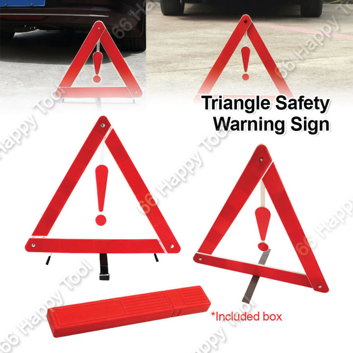 Triangle Safety Warning Sign Foldable Reflective Emergency Break Down ...