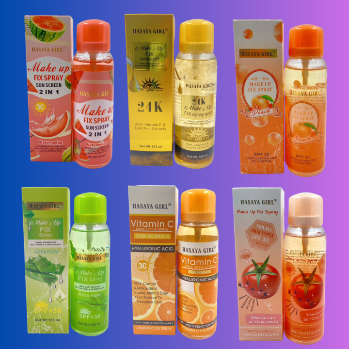 JH-3738 สเปรย์น้ำเเร่ล็อคเครื่องสำอางค์ Hasaya Girl Make Up Fix Spray ...