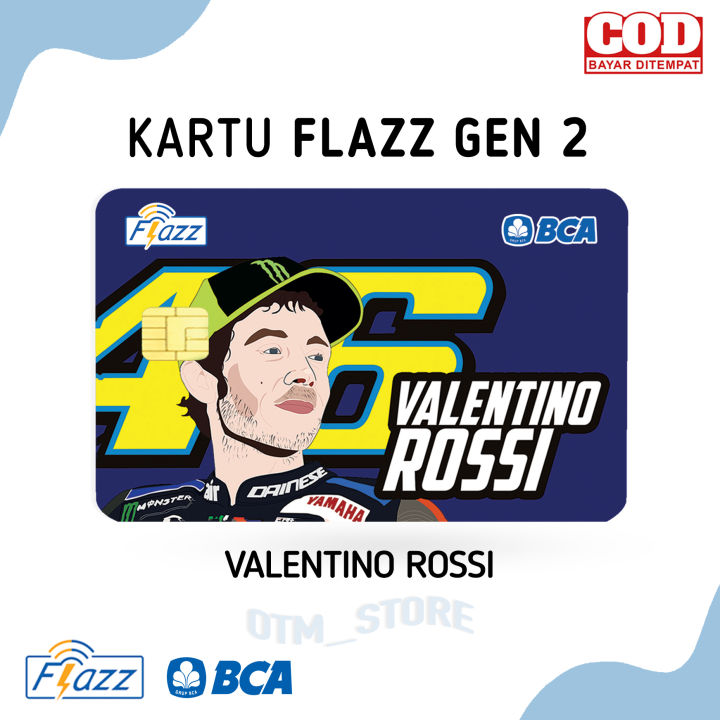 Kartu Flazz BCA Gen 2 Terbaru Design Valentino Rossi | Lazada Indonesia