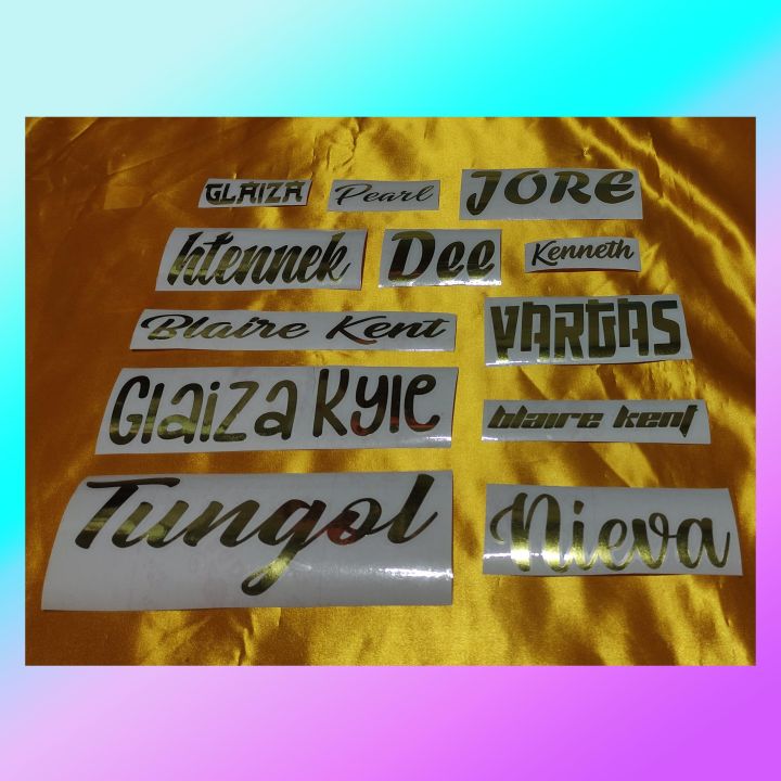 Customized | Motorcycle Sticker Decal Name / Motorcycle Sticker ...