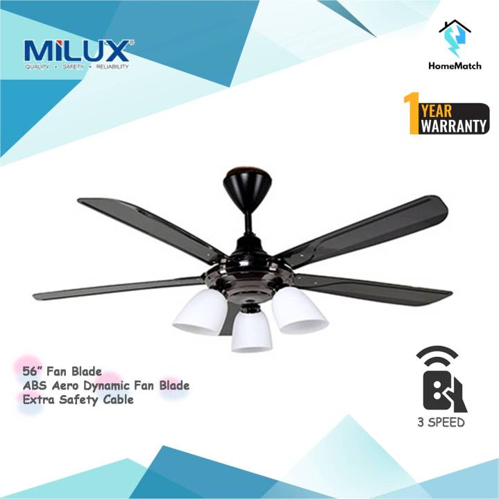 MILUX 56" Ceiling Fan with Lamp MCF-C212L GM | Lazada