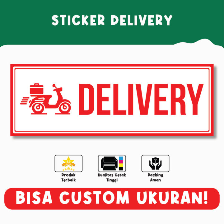 Sticker Delivery – Penanda Layanan Pengiriman, Material Vinyl ...